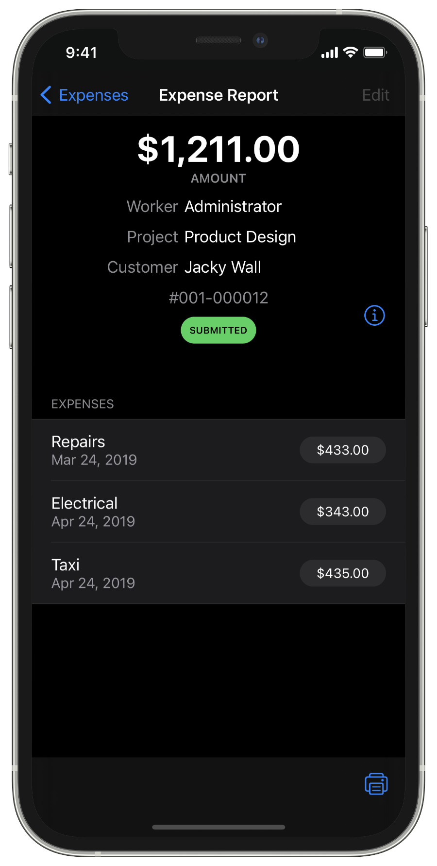 Expenses For Business Expense Manager App